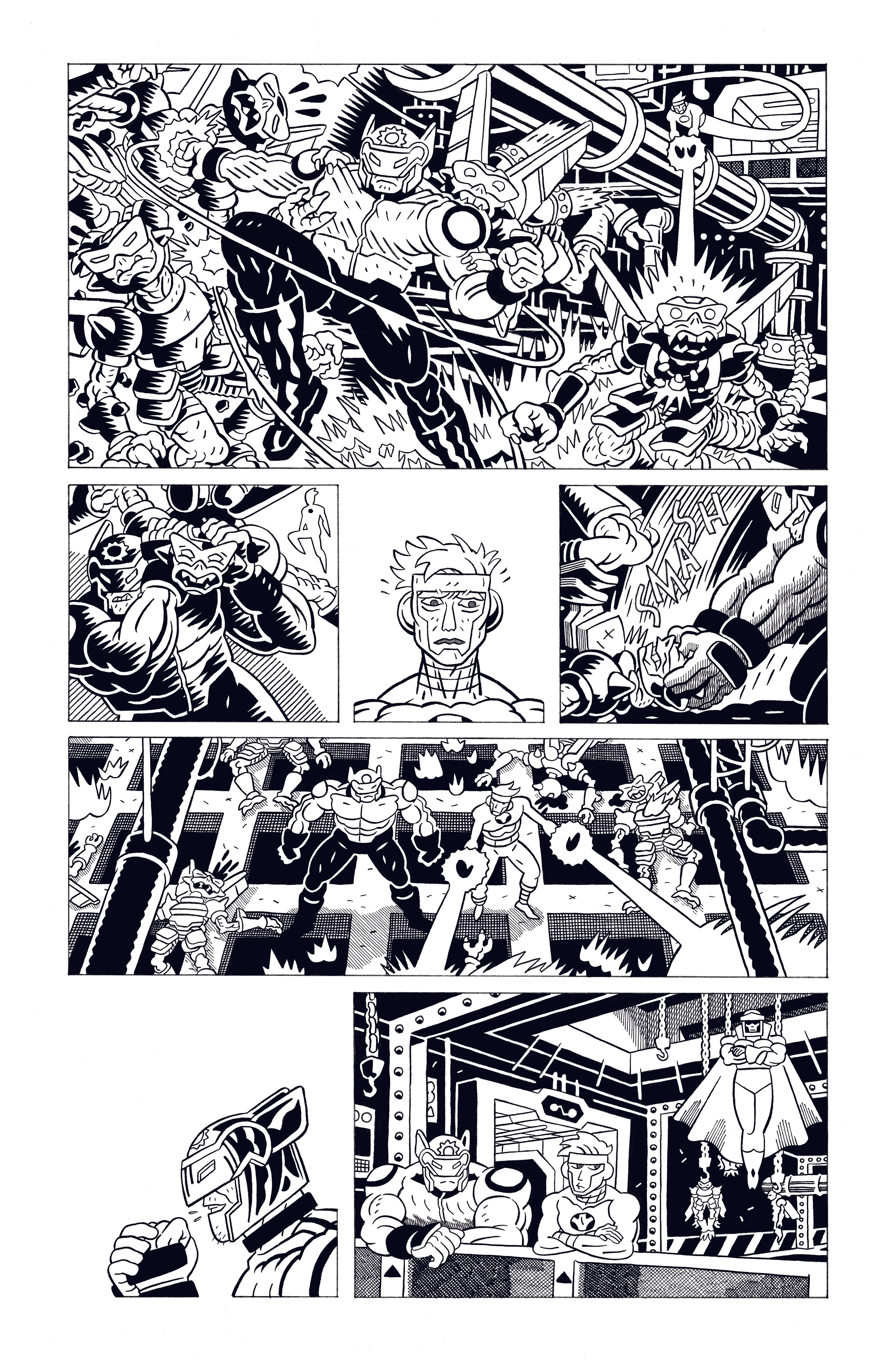 NEW GODS #5 Page 3 – Laser Wolf Attack